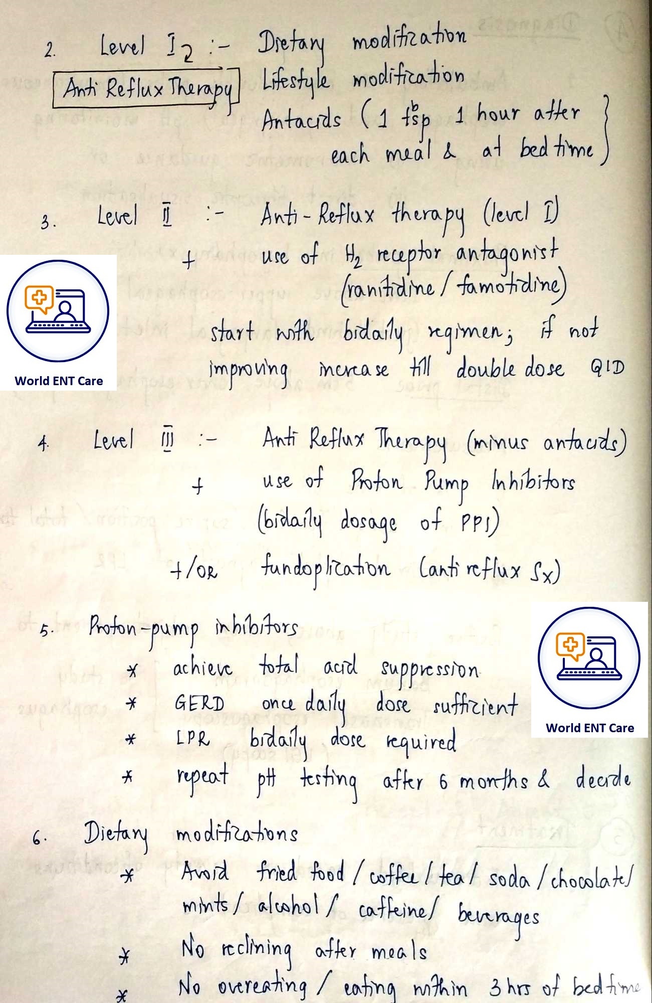 Laryngopharyngeal Reflux - Reflux Laryngitis - Notes by World ENT Care